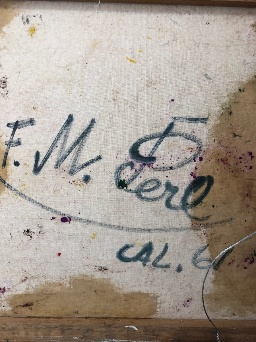 Vertical Construction - Oil on Canvas - by Frederick M. Perl – TooGays